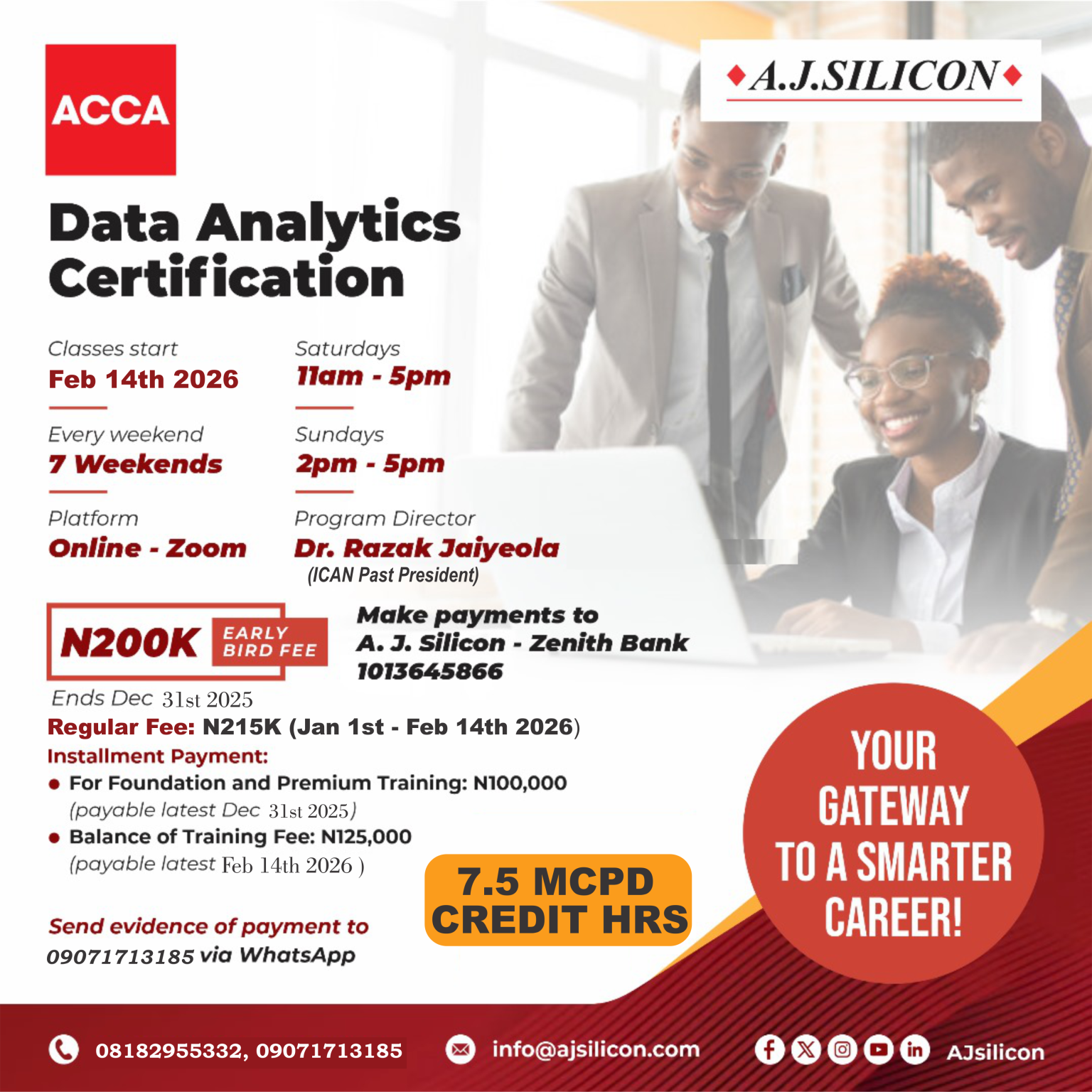 The ACCA Data Analytics Certification Training will now begin on: Sat ...